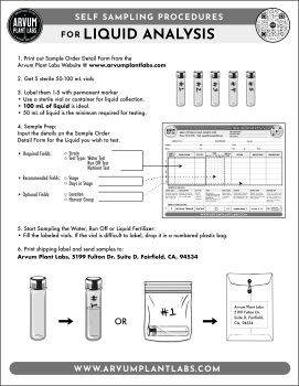 Sample Procedures - Arvum Plant Labs